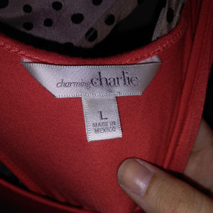 Charming Charlie | Dresses | Charming Charlies Coral Dress With Bow ...